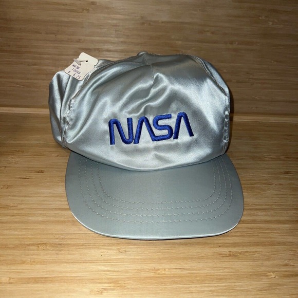 Nasa | Accessories | Vintage Nasa Logo Snapback Hat Nylon Satin ...